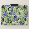 Green and blue tropical plants file folder | Zazzle