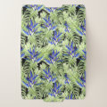 Green and blue tropical plants file folder | Zazzle