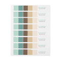 Green and Brown Modern Color Blocks Wrap Around Label | Zazzle