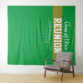 Green and Gold Class Reunion Any Year Tapestry | Zazzle