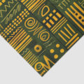 Green and Gold Elegant African Ethnic Pattern Tissue Paper | Zazzle