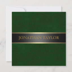 Green and Gold Graduation Invitation | Zazzle