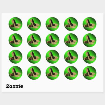 Green and Gold High Heel Shoe Stickers | Zazzle