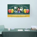 Green And Gold Photo Graduation Congratulations Banner | Zazzle