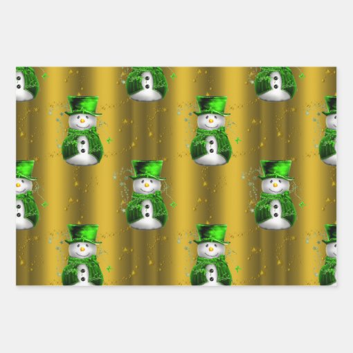 Green and Red Christmas Wrapping Paper Sheets | Zazzle