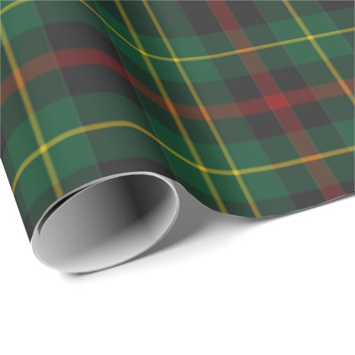 Green and red plaid wrapping paper | Zazzle