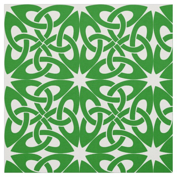 Celtic Knot Pattern Fabric | Zazzle