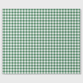 Green and White Check Gingham Wrapping Paper | Zazzle