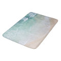 Green And White Lace Beach Sand and Seashore Bath Mat | Zazzle