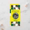 Green and Yellow 9 Photo Graduation Announcement | Zazzle