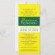 Green and Yellow 9 Photo Graduation Announcement | Zazzle