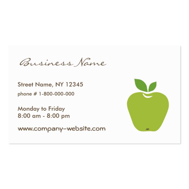 Green Apple Business Card