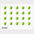 Green Apple Classic Round Sticker | Zazzle