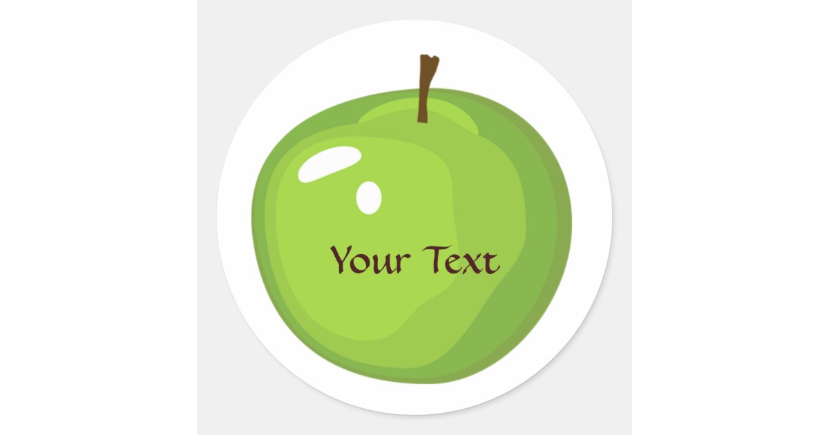 Green Apple Label | Zazzle