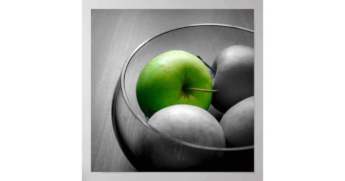 Green Apple Poster | Zazzle