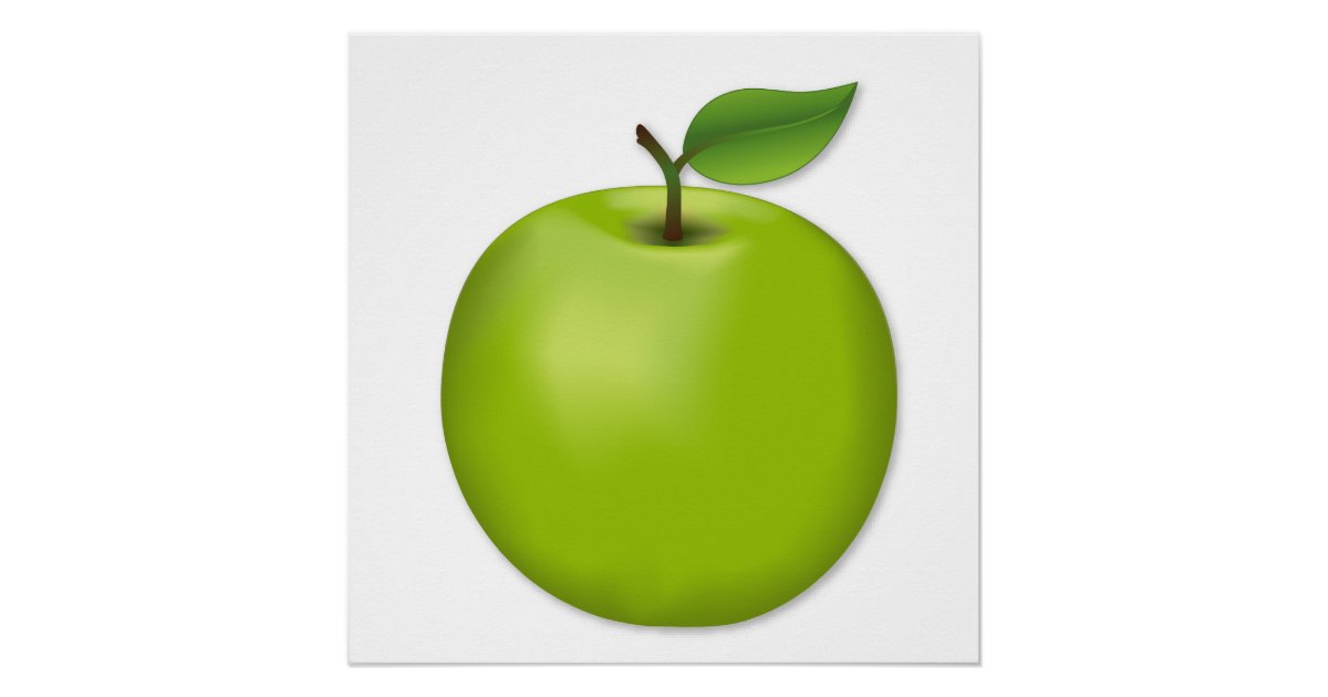 Green Apple Poster | Zazzle