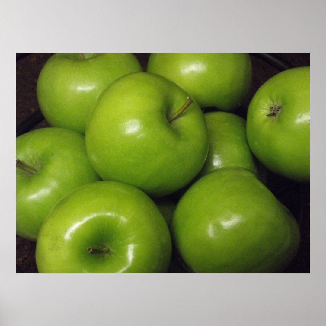 Green Apple Poster | Zazzle
