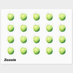Green Apple Sticker | Zazzle