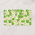 green apple substitute teacher business card | Zazzle
