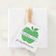 Green Apple Teacher Thank You Favor Tags | Zazzle