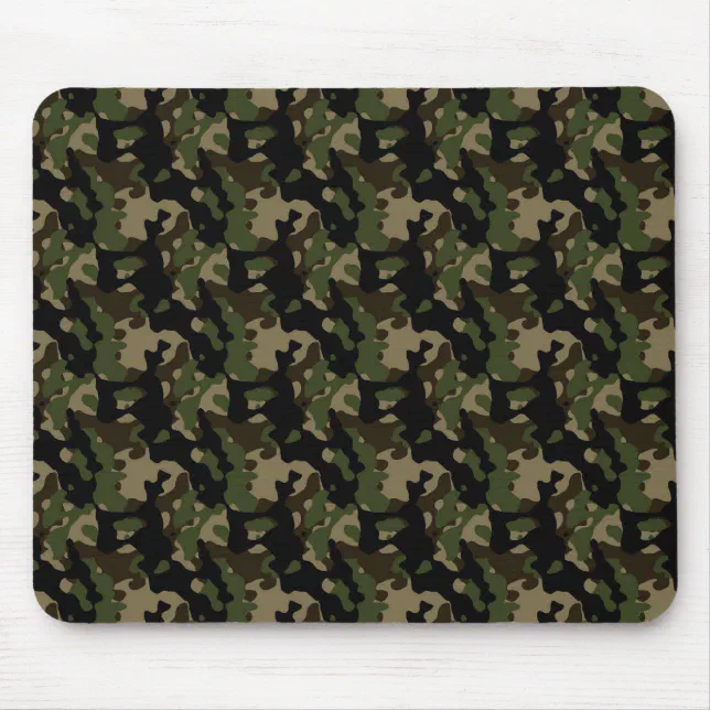 Green Army Camo Camouflage Pattern Mouse Pad | Zazzle