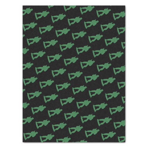 Green Army Men on Black Pattern Tissue Paper | Zazzle