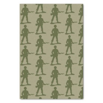 Green Army Soldiers Pattern Tissue Paper | Zazzle