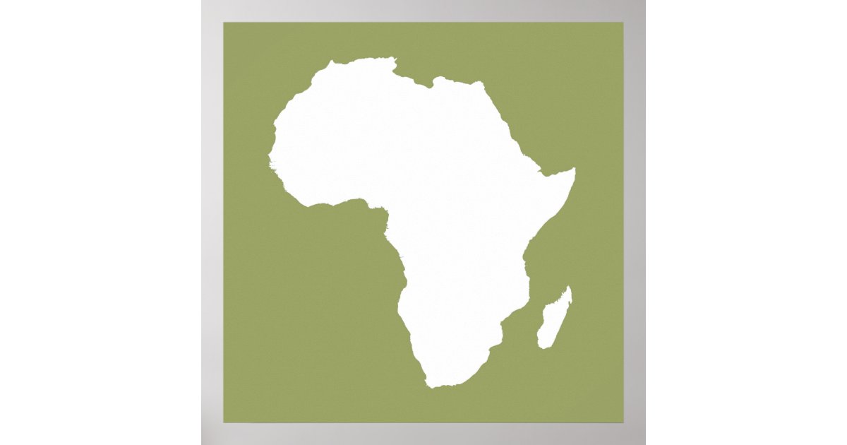 Green Audacious Africa Poster | Zazzle