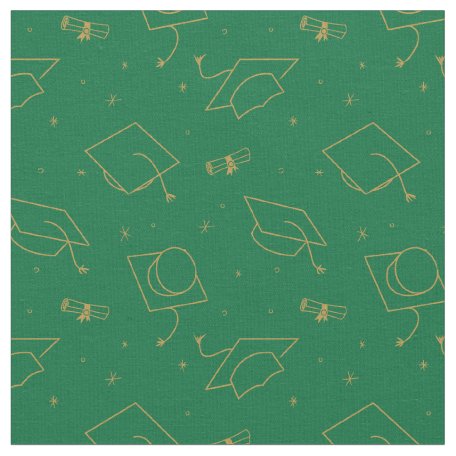 Black Background Graduation Cap Toss Fabric | Zazzle