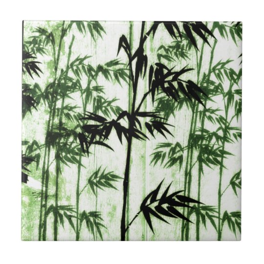 green bamboo - green bamboo ceramic tile | Zazzle.com