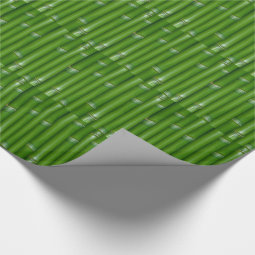 Green Bamboo Wrapping Paper | Zazzle