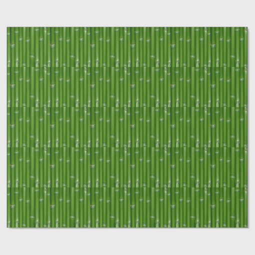 Green Bamboo Wrapping Paper | Zazzle