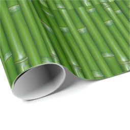 Green Bamboo Wrapping Paper | Zazzle