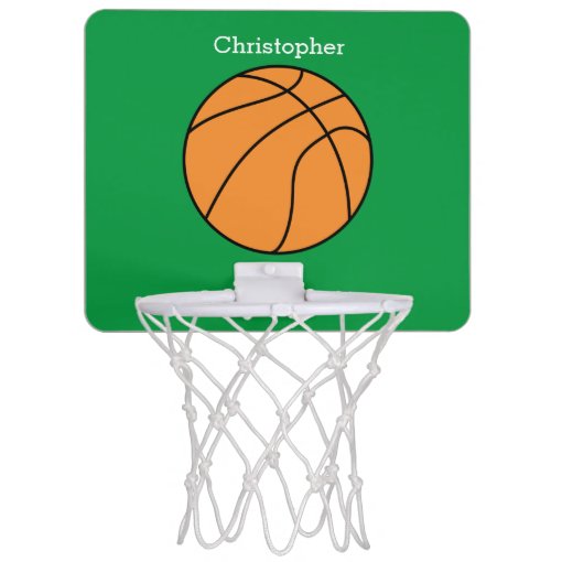 Green Basketball Mini Basketball Hoop | Zazzle