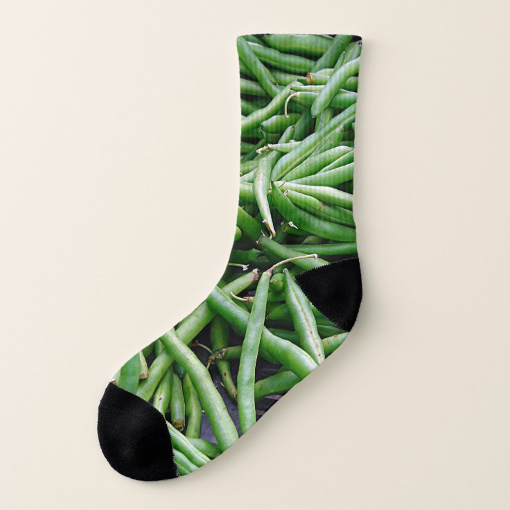 Green Beans Socks | Zazzle
