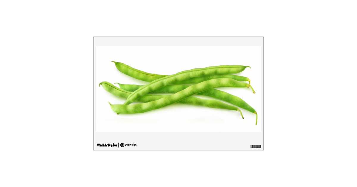 Green beans wall decal | Zazzle
