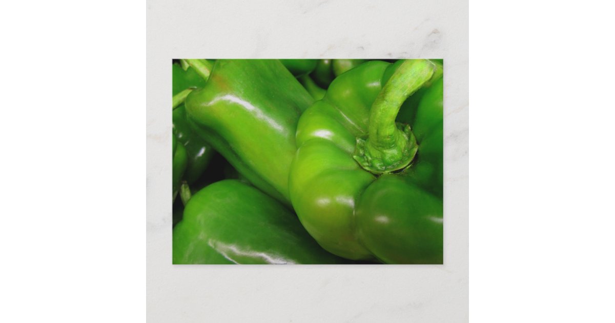 Green Bell Peppers Gift Range Postcard | Zazzle