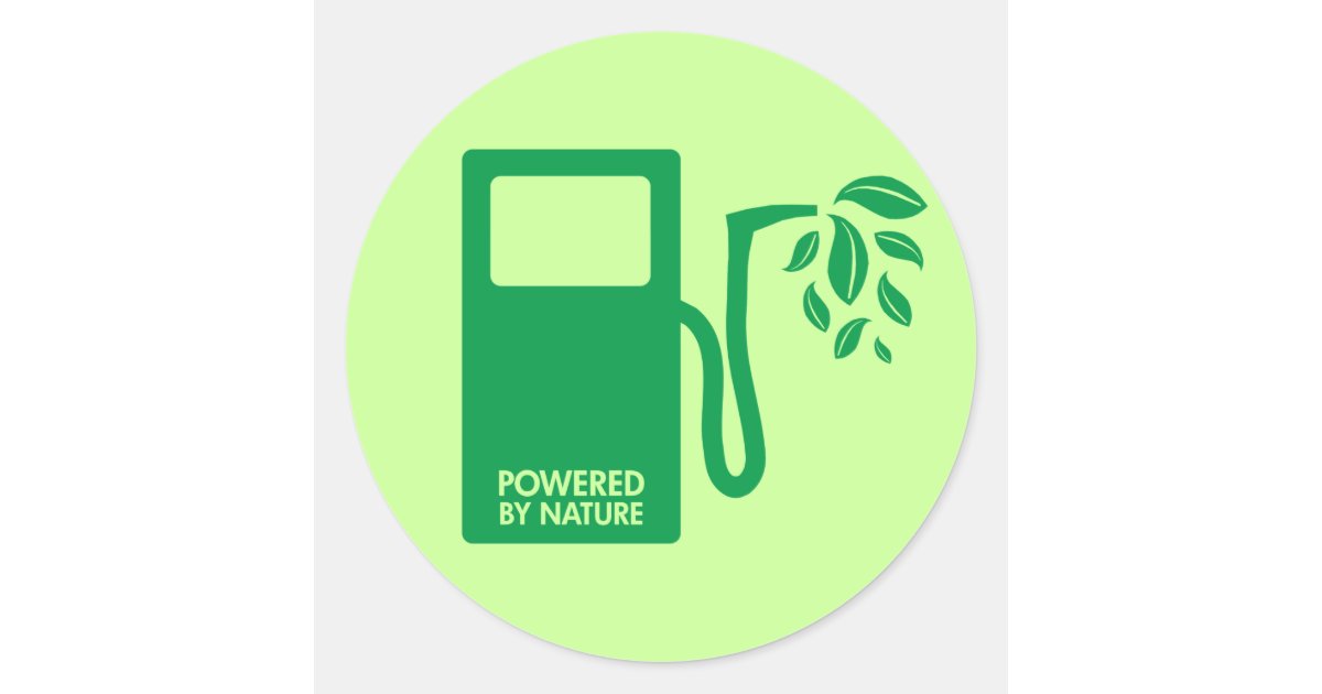 Green Biofuel Ethanol Classic Round Sticker | Zazzle