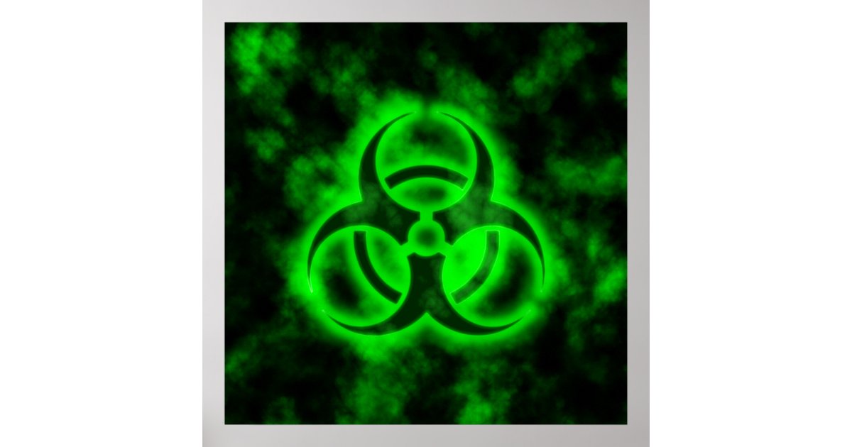 Green Biohazard Poster | Zazzle