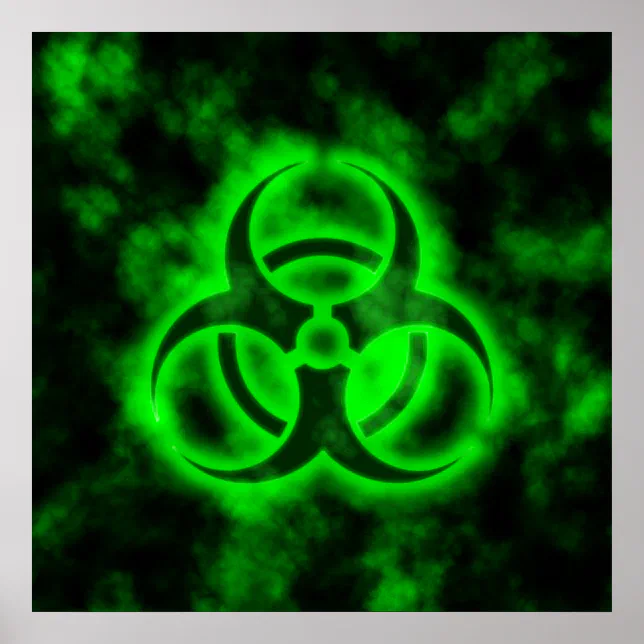 Green Biohazard Poster | Zazzle