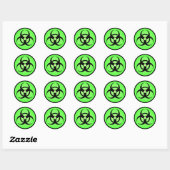 Green Biohazard Symbol Sticker | Zazzle