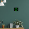 Green biohazard toxic fallout warning sign symbol | Zazzle