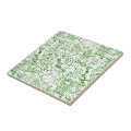 Green Biology Pattern Ceramic Tile | Zazzle