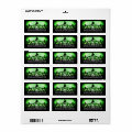Green & Black Raven Halloween Address Label | Zazzle