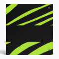 Green Black Zebra Print Wedding Planner Binder | Zazzle