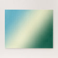 Green & Blue Gradient Hard Difficult Challenging Jigsaw Puzzle | Zazzle