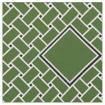 Green diamond print, diamonds in green fabric | Zazzle