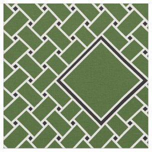 Green diamond print, diamonds in green fabric | Zazzle
