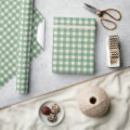 Green Buffalo Check Holiday Christmas Wrapping Paper | Zazzle