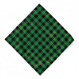 Green Buffalo Check Pattern Bandana | Zazzle